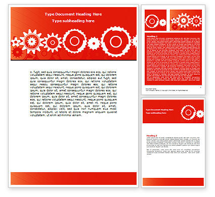 Rojo Word Templates Diseño, Descargar ahora | PoweredTemplate.com