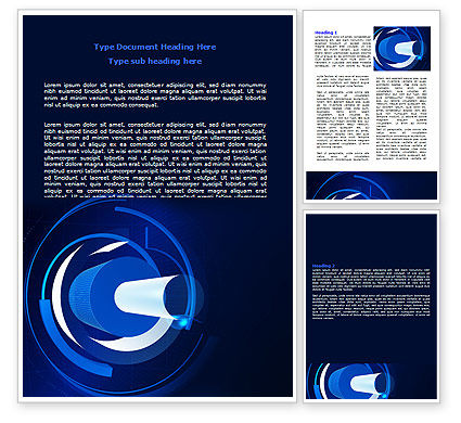 Technology Word Templates Design, Download now | PoweredTemplate.com