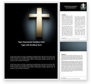 Templat PowerPoint Salib Dalam Gelap, Gambar Latar | 07291 ...