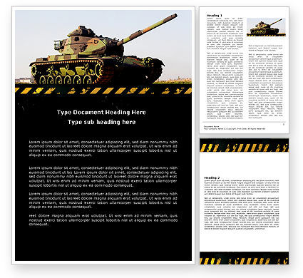 Plantilla de Word - tanque | 07301 | PoweredTemplate.com