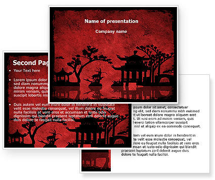 Chinese Theme PowerPoint Template - PoweredTemplate.com | 07330 | 3 ...