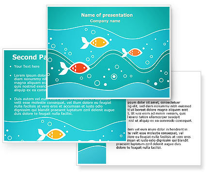 Fish Theme PowerPoint Template - PoweredTemplate.com | 07349 | 3 ...