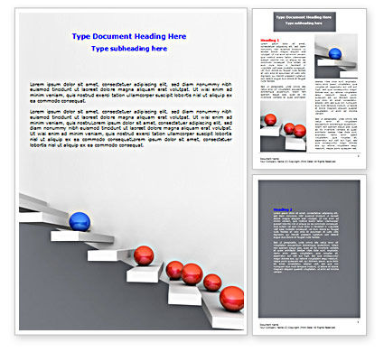 Step By Step Word Templates Design, Download now | PoweredTemplate.com