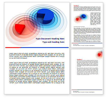 Blue And Red Word Templates Design, Download now | PoweredTemplate.com