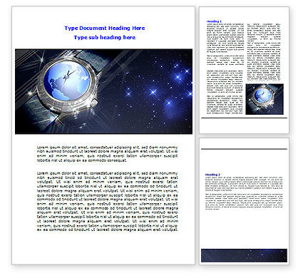 Global Watch Word Template 07676 | PoweredTemplate.com