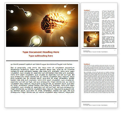 Idea Inception Word Template 07747 | PoweredTemplate.com