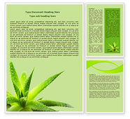 Aloe PowerPoint Template, Backgrounds | 07880 | PoweredTemplate.com