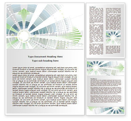 Plantilla de Word - tema del reactor abstracto | 07984 ...