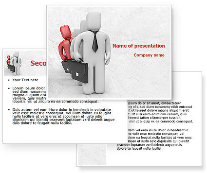 Business Queue PowerPoint Template - PoweredTemplate.com | 08006 | 3 ...
