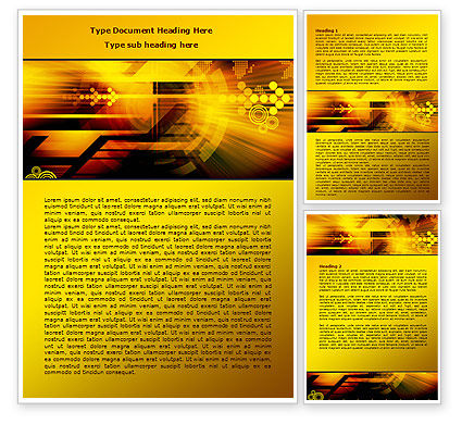 Technology Word Templates Design, Download now | PoweredTemplate.com