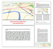 Road Map Brochure Template Design and Layout, Download Now, 08109 ...
