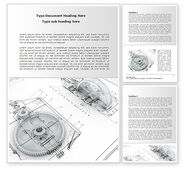 Engineering Drawing Word Template 08114 | PoweredTemplate.com