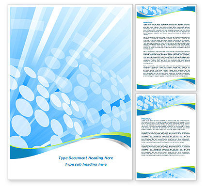 Plantilla de Word - ducha | 08124 | PoweredTemplate.com