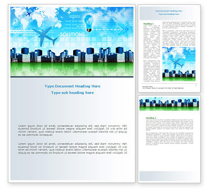 Trans Word Templates Design, Download now | PoweredTemplate.com