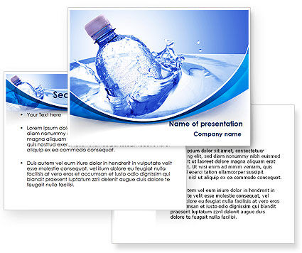 Plastic Bottle PowerPoint Template - PoweredTemplate.com | 08237 | 3 ...