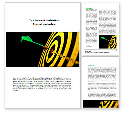 Bullseye Word Templates Design, Download now | PoweredTemplate.com