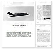 Nighthawk Stealth PowerPoint Template, Backgrounds | 08452 ...