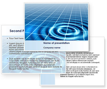Ripple Effect PowerPoint Template - PoweredTemplate.com | 3 Backgrounds ...