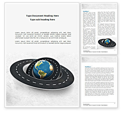 Globale straße PowerPoint Vorlage, Hintergründe | 08469 ...