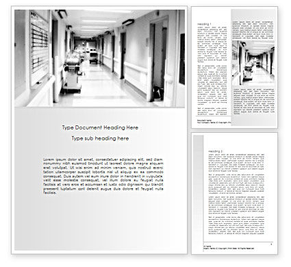 Hospital Word Templates Design, Download now | PoweredTemplate.com