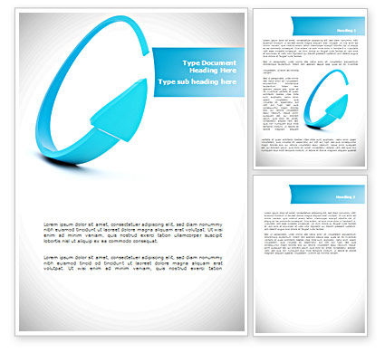 Modello Word - Freccia cycle | 08480 | PoweredTemplate.com