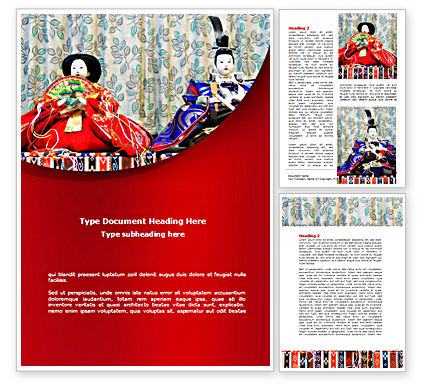 Plantilla de Word - tradiciones japonesas | 08524 | PoweredTemplate.com