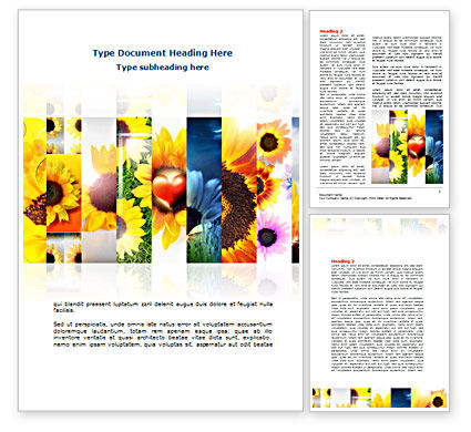 Collage Word Templates Design, Download now | PoweredTemplate.com