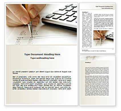 Calculation Word Templates Design, Download now | PoweredTemplate.com