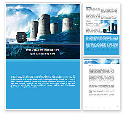 Natural Disaster Word Templates Design, Download now | PoweredTemplate.com