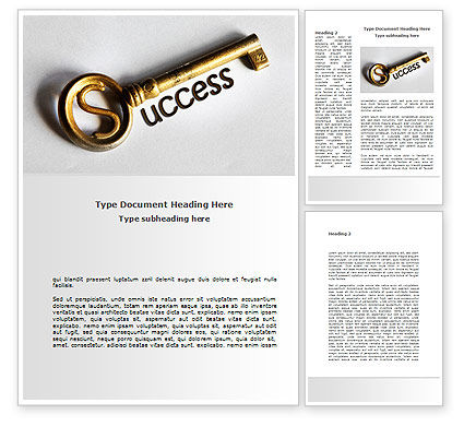 Success Story Word Templates Design, Download now | PoweredTemplate.com