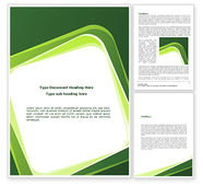 Green Frame Word Template 08678 | PoweredTemplate.com