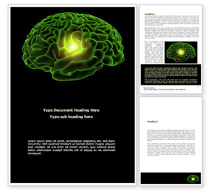 Human Brain Word Templates Design, Download now | PoweredTemplate.com