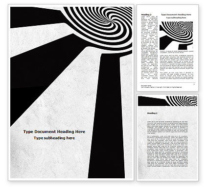 Volute Word Template 08781 | PoweredTemplate.com