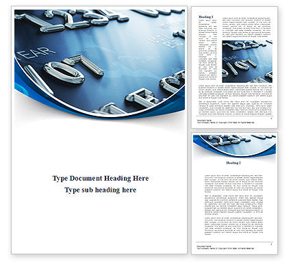 Credit Card Emboss Word Template 08884 | PoweredTemplate.com