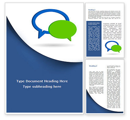 16 Free Message Bubbles Graphic Templates | PoweredTemplate.com