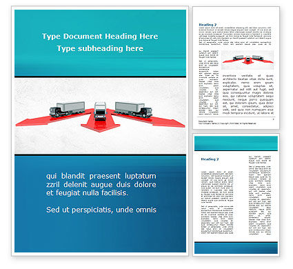 Freight Car Logistics Word Template 08935 | PoweredTemplate.com
