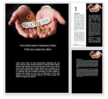 Success Story Word Templates Design, Download now | PoweredTemplate.com