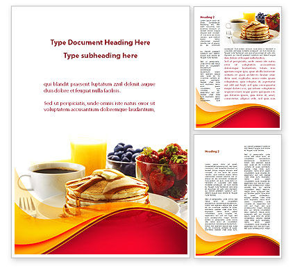 Bakery And Pastry Word Templates Design, Download now | PoweredTemplate.com