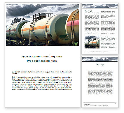 Rail Freight Word Templates Design, Download now | PoweredTemplate.com