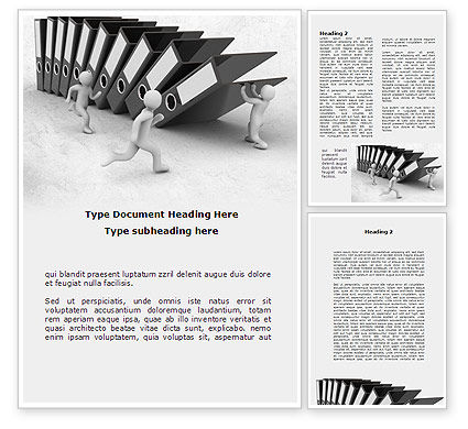 Dossier Word Templates Design, Download now | PoweredTemplate.com