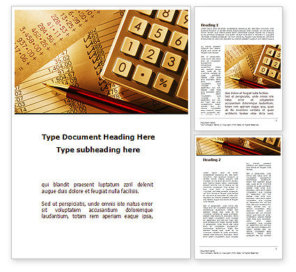 Investment Councilor Word Template 09071 | PoweredTemplate.com