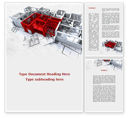 Multistage Building Remodeling Word Template 09075 | PoweredTemplate.com