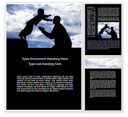 Dia Del Padre Word Templates Diseño, Descargar ahora | PoweredTemplate.com