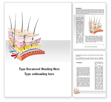 Plantilla de Word - derma | 09245 | PoweredTemplate.com