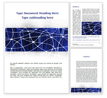 Network Links Word Template 09391 | PoweredTemplate.com