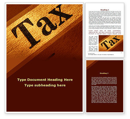 Tax Word Template 09445 | PoweredTemplate.com
