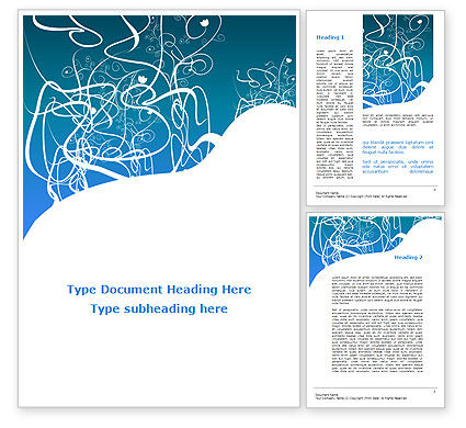 Blumen Word Designvorlagen, jetzt herunterladen | PoweredTemplate.com