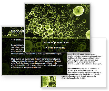 Green Bacteria PowerPoint Template - PoweredTemplate.com | 3 ...