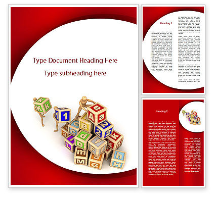 FAQ Word Template 04852 | PoweredTemplate.com