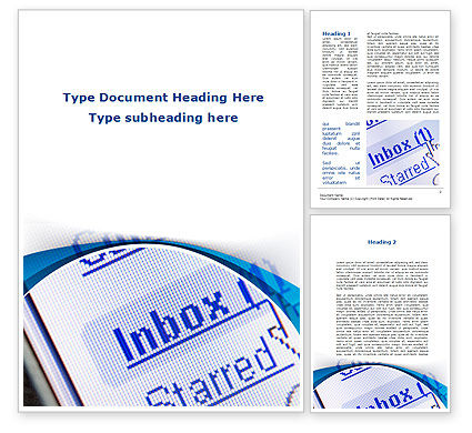 Inbox Word Designvorlagen, jetzt herunterladen | PoweredTemplate.com